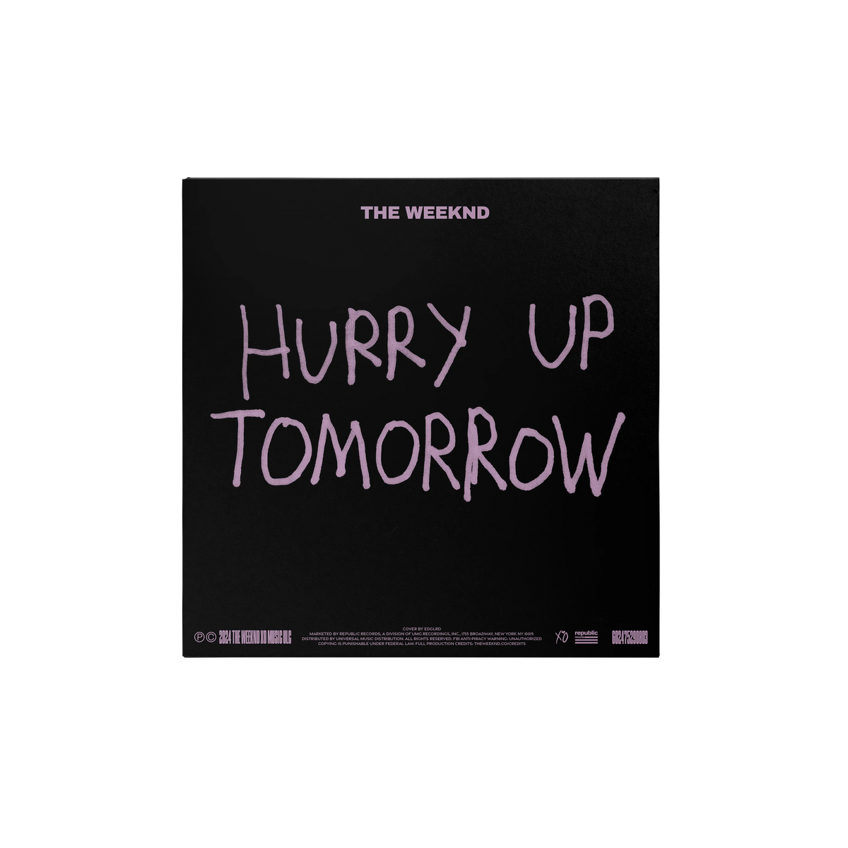 The Weeknd x Harmony Korine for EDGLRD ‘Hurry Up Tomorrow’ Collector’s ...
